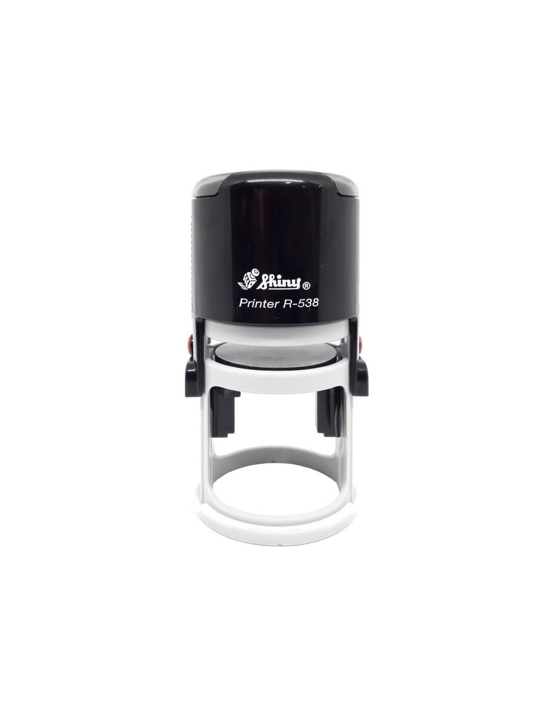 Sello de caucho redondo personalizado con logo y texto (4 cm)